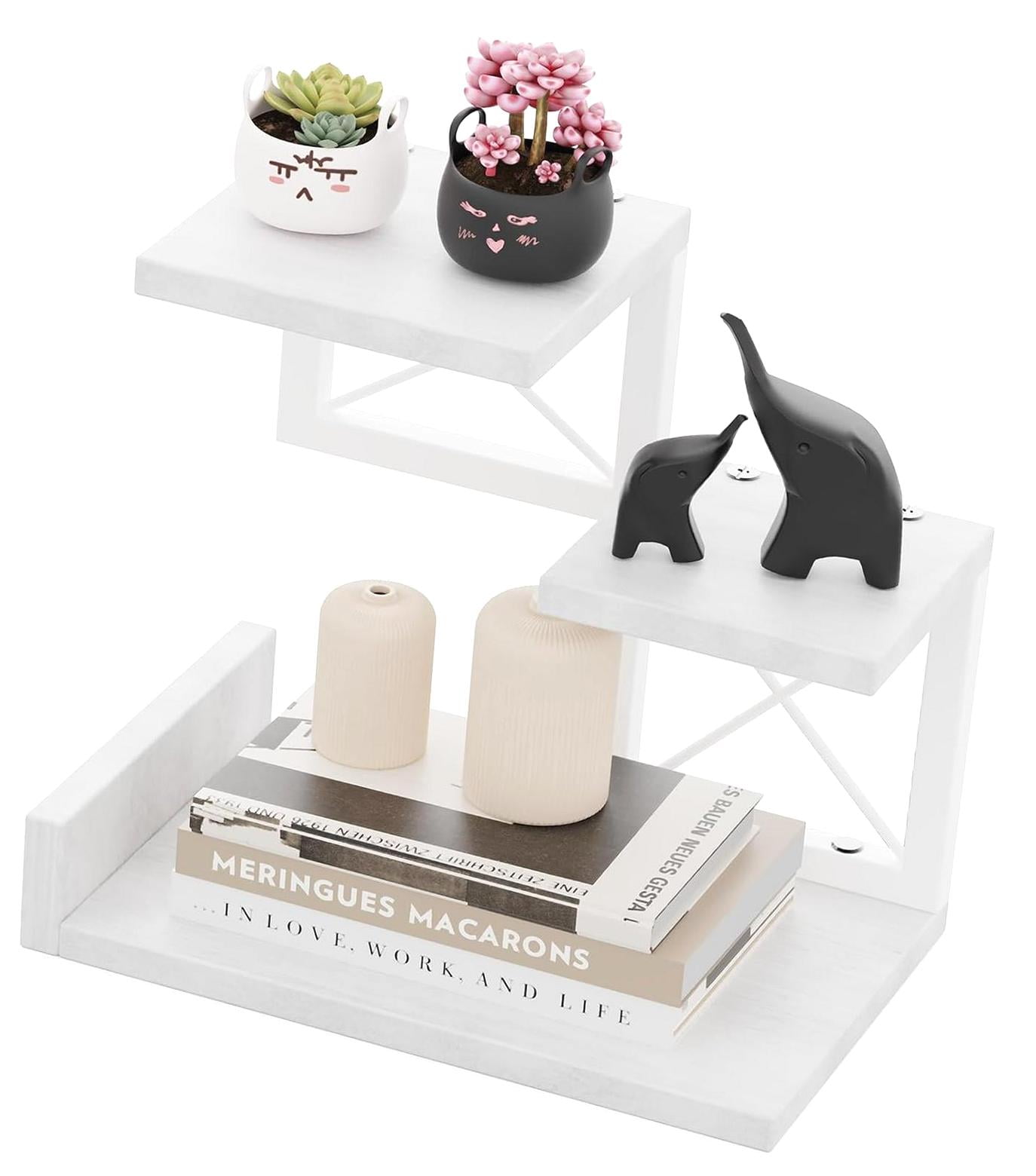 ANYWAY.GO Desk Shelf Organizer, Wood Desktop Organizer Small Bookshelf ...