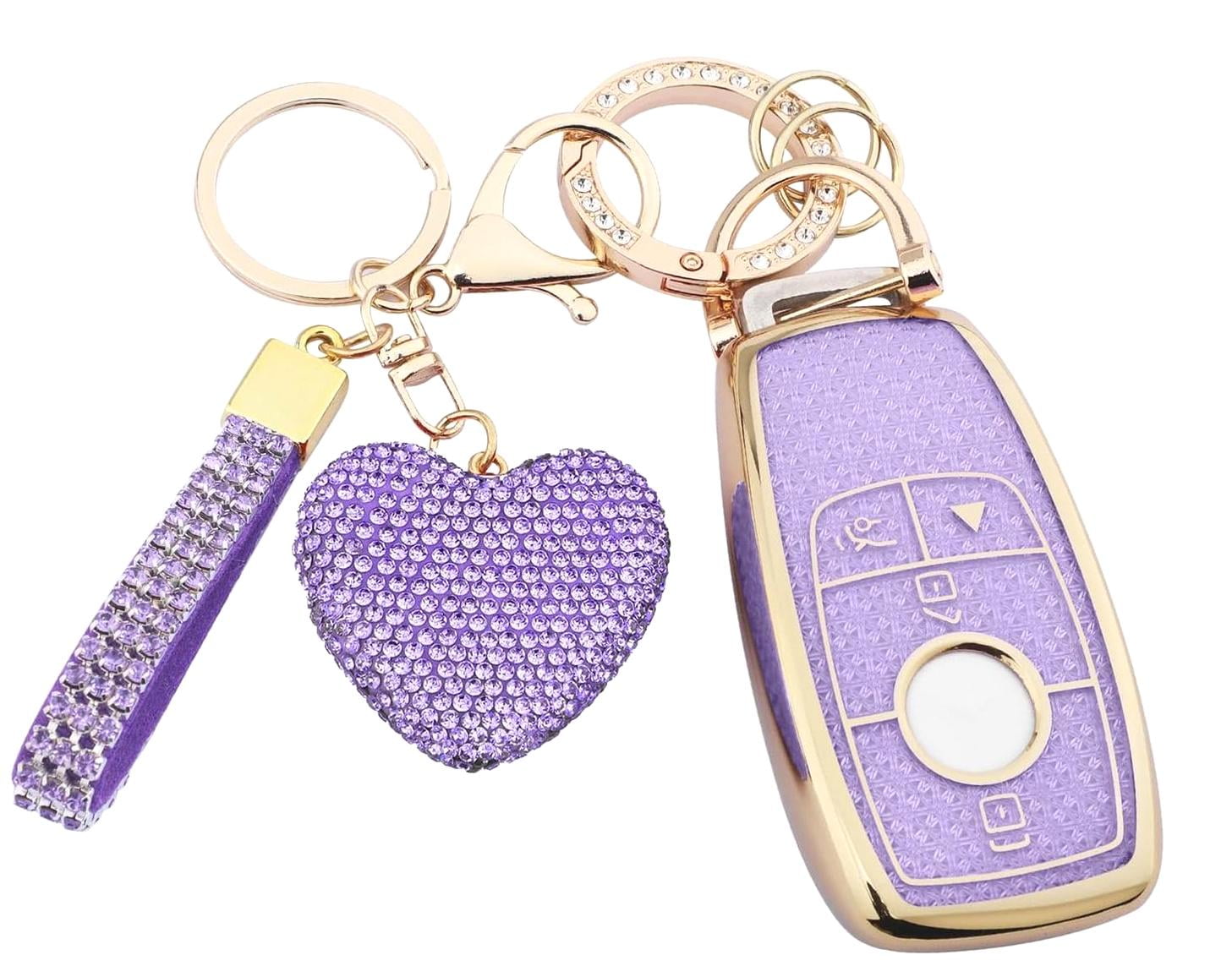 ANYWAY.GO Diamond Bling Keychain Key Fob Cover, Full Protection Car Key ...