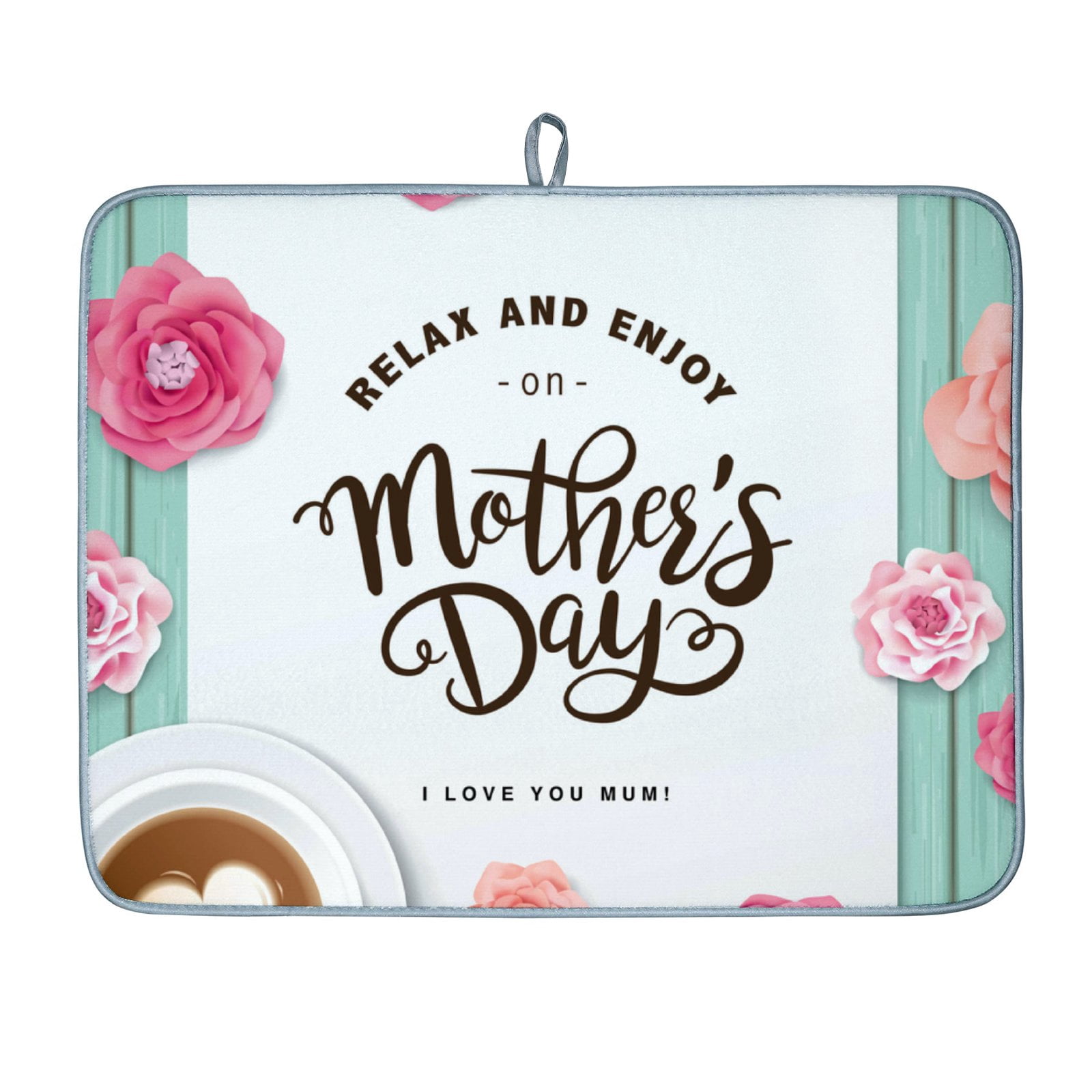 ANYWAY.GO Dish Drying Mat Absorbent Heat Resistant Reversible Dish ...