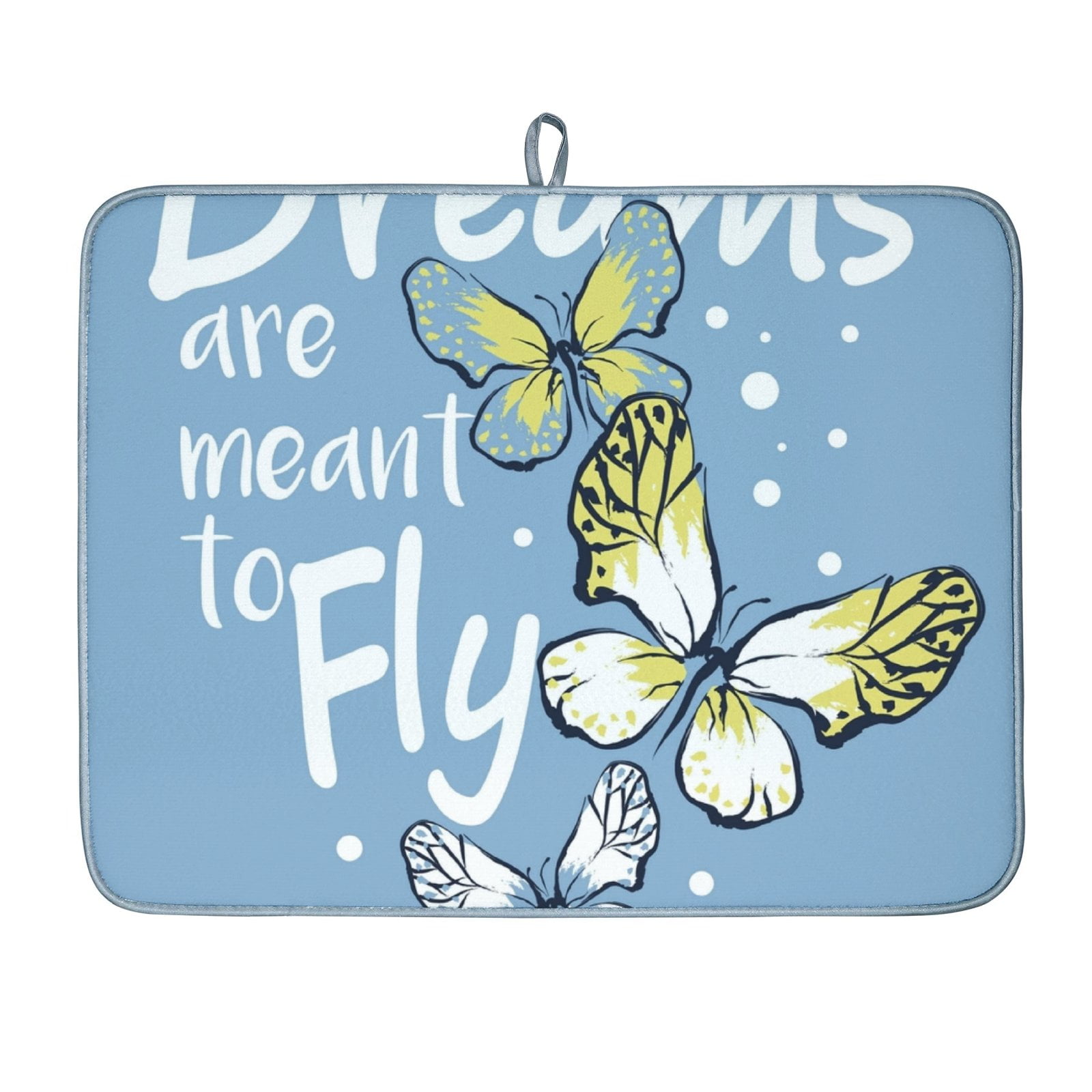 ANYWAY.GO Dish Drying Mat for Kitchen Counter,Texture Ultra Absorbent ...