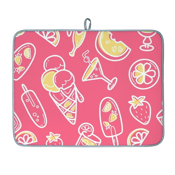 ANYWAY.GO Dish Drying Mat for Kitchen Counter,Texture Ultra Absorbent ...