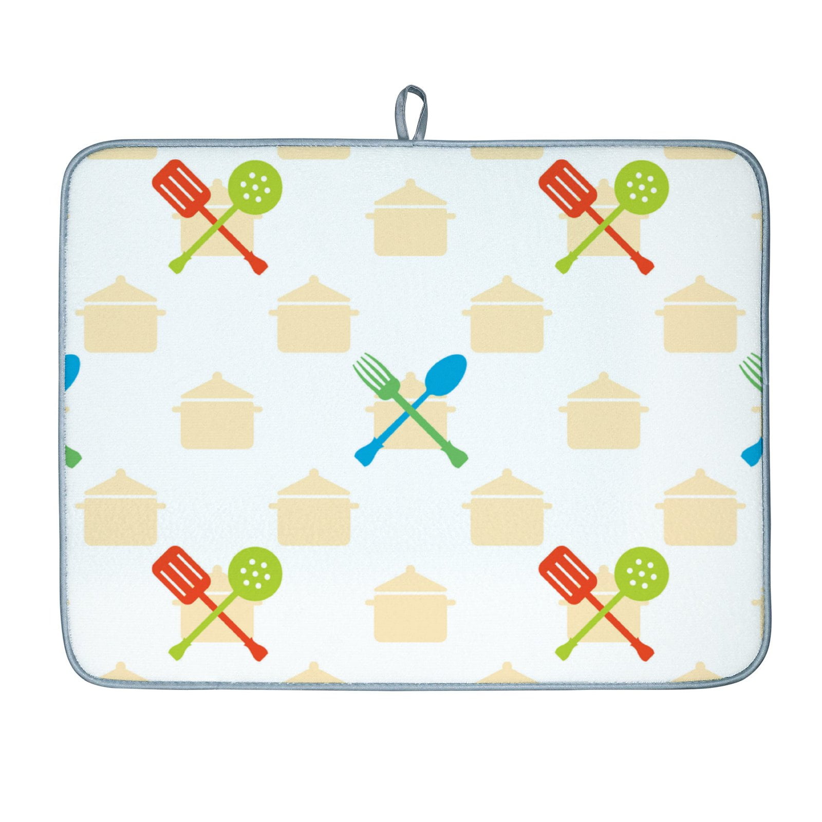 ANYWAY.GO Dish Drying Mat for Kitchen Counter,Texture Ultra Absorbent ...