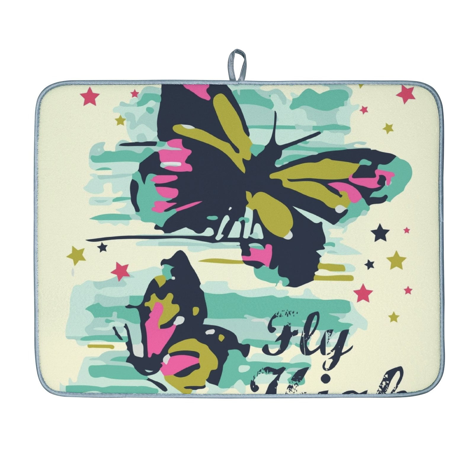 ANYWAY.GO Dish Drying Mat for Kitchen Counter,Texture Ultra Absorbent ...