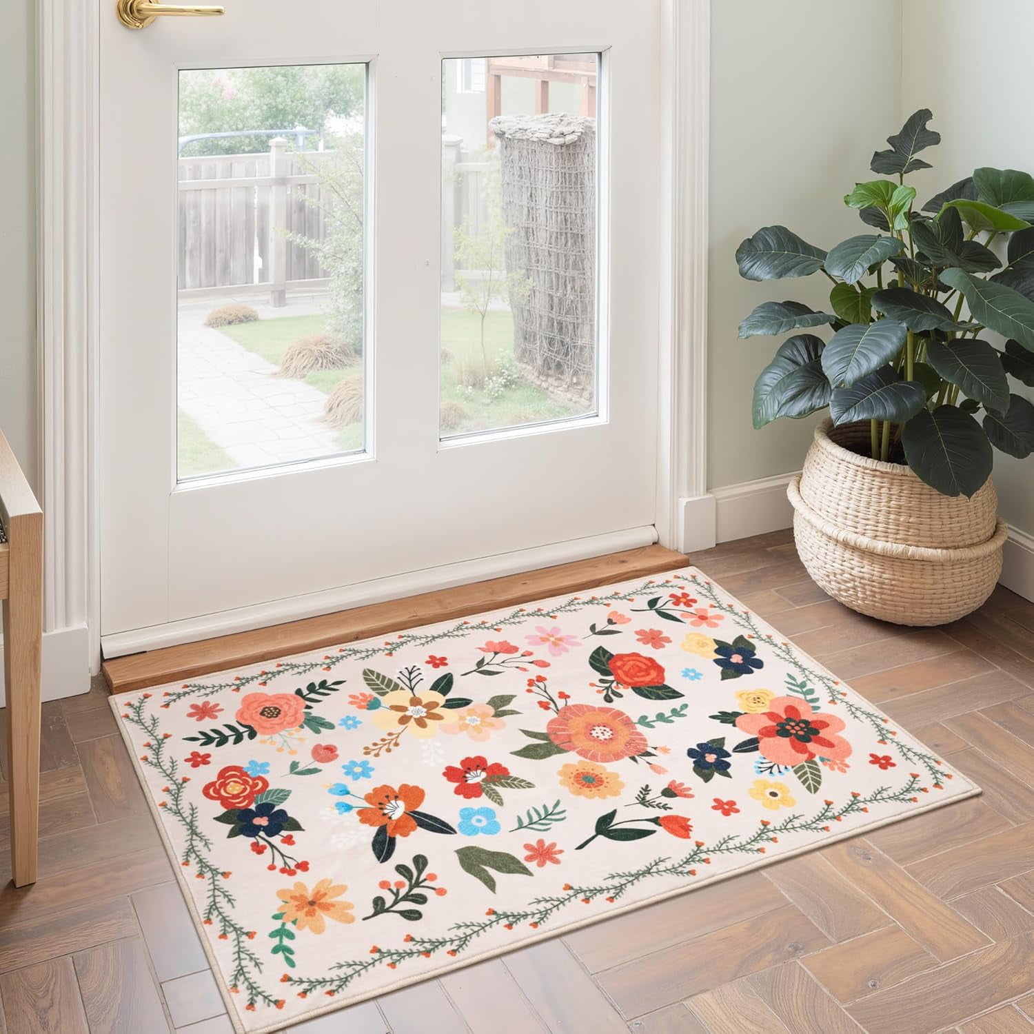 ANYWAY.GO Door Mat Indoor Entrance, Indoor Doormat, 2' 3' Washable Rug ...
