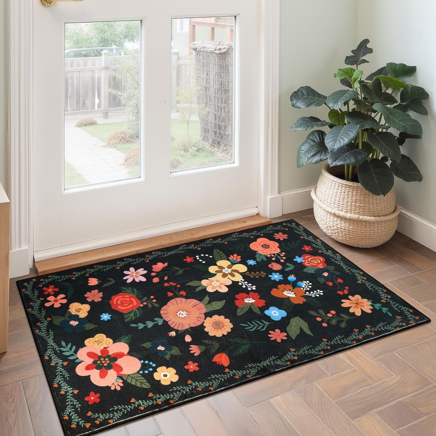 ANYWAY.GO Door Mat Indoor Entrance, Indoor Doormat, 3' 5' Washable Mats ...