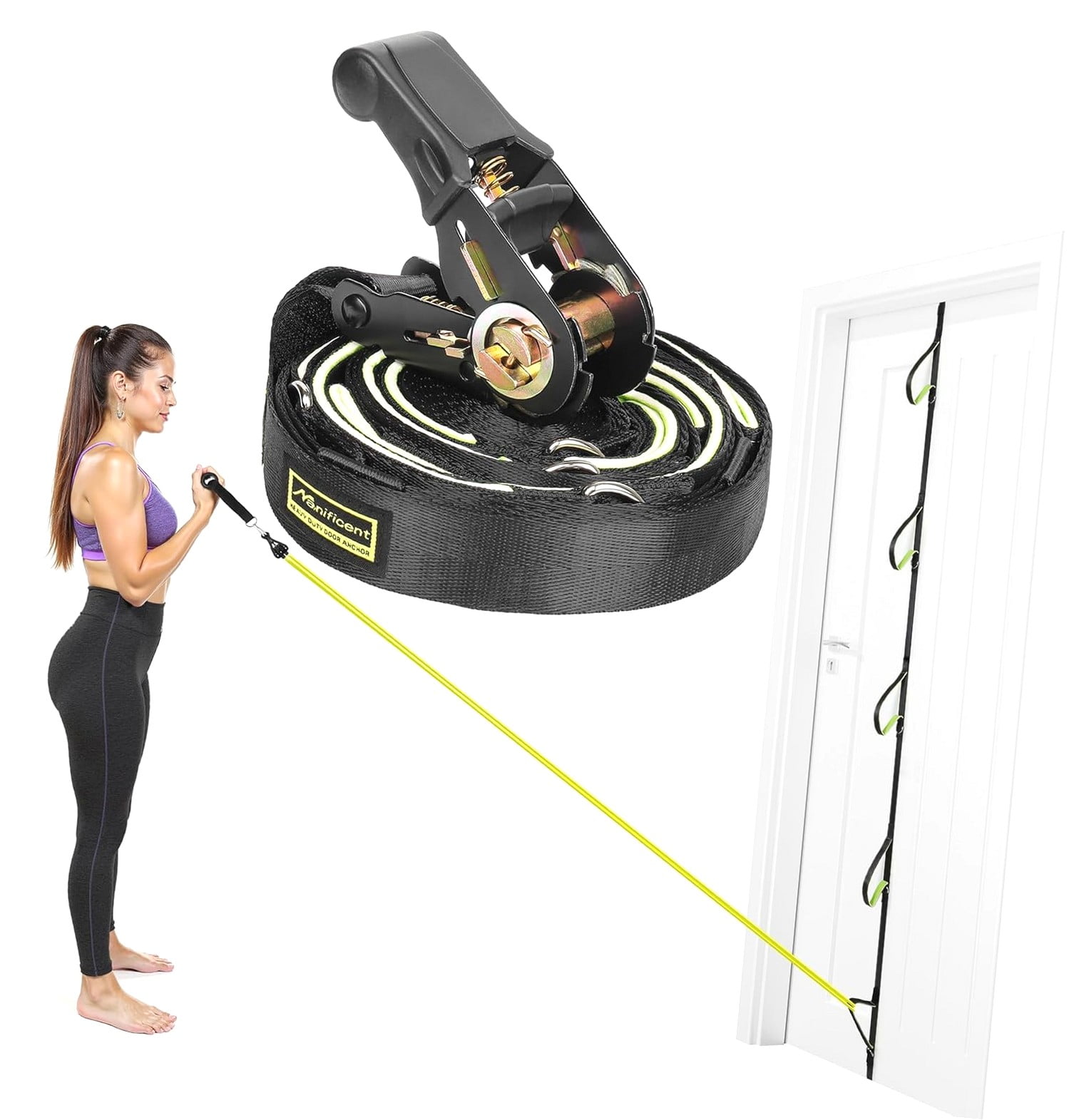 ANYWAY.GO Door for Resistance Bands, Padded Door , Must-Have Exercise ...