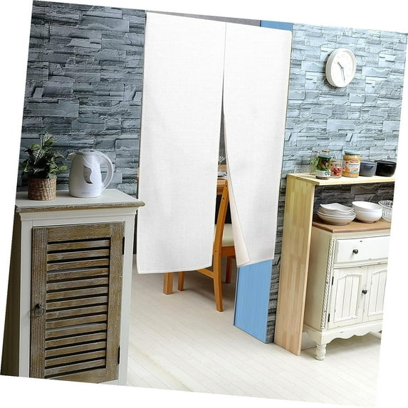 ANYWAY.GO Doorway Curtain Door Curtain Window Pure White Printed ...