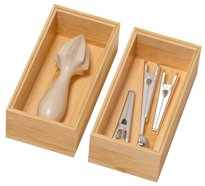 ANYWAY.GO Drawer Organizer, Small Silverware Organizer for Kitchen ...