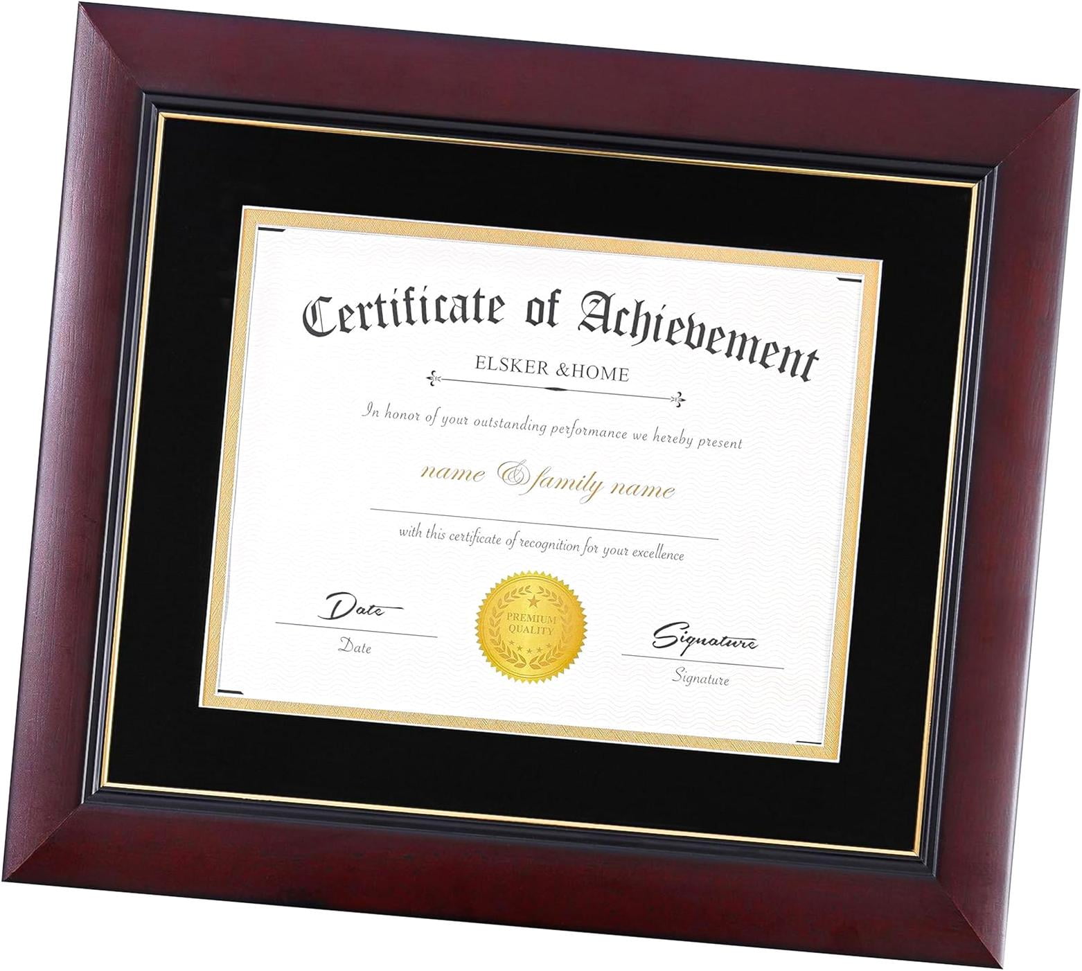 ANYWAY.GO ELSKER& Diploma Frame - Spacious Solid Wood Construction ...