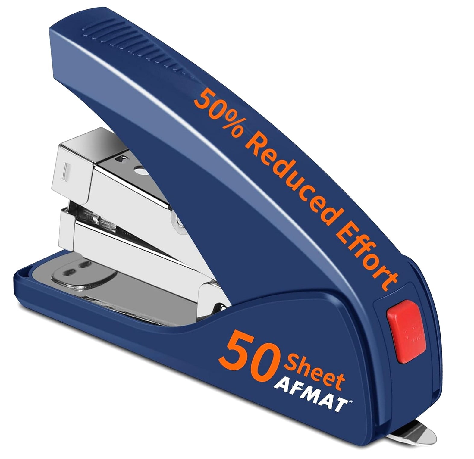 ANYWAY.GO Effortless Stapler for Desk, 50 Sheet , Low Effort, Built-in ...