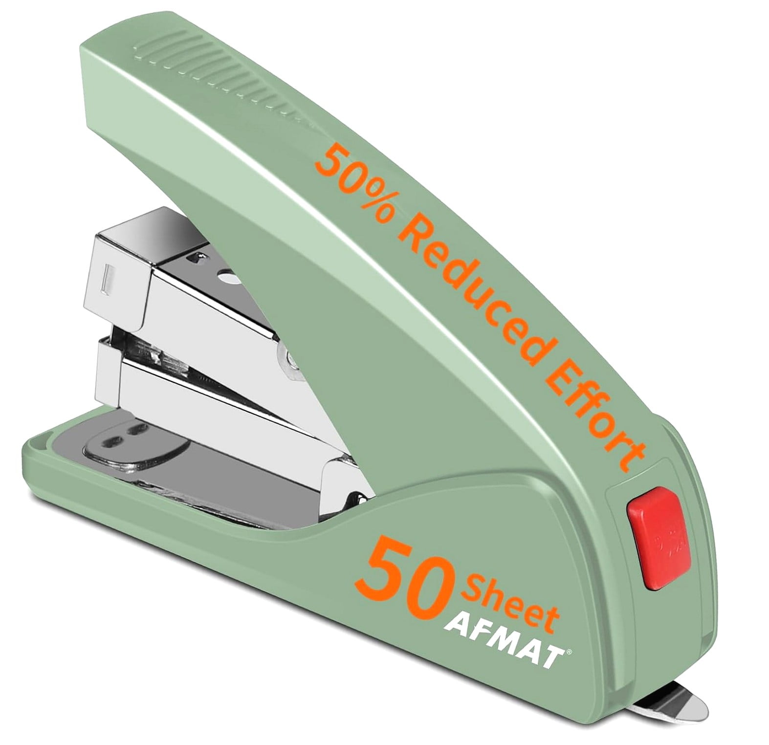 ANYWAY.GO Effortless Stapler for Desk, 50 Sheet , Low Effort, Built-in ...