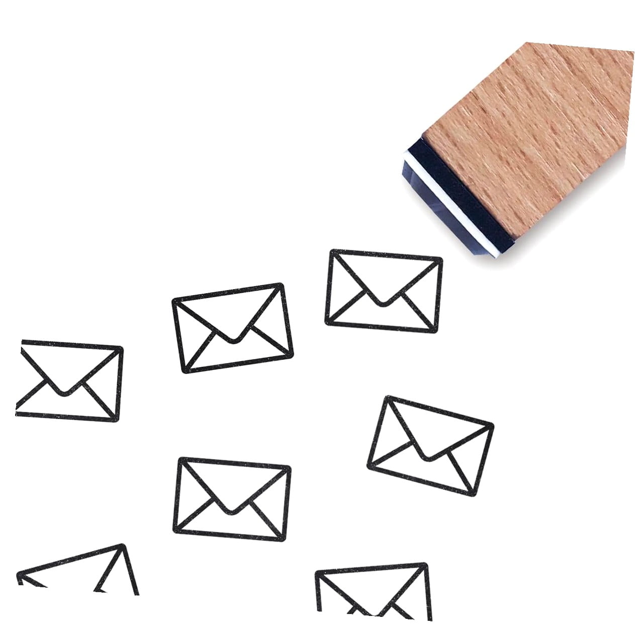 ANYWAY.GO Envelope Email Rubber Stamp, 3/5 Inch Small Stamp for ...
