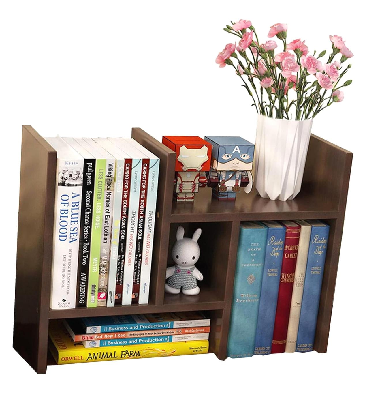 ANYWAY.GO Expandable Desktop Organizer, Adjustable Wooden Shelf for ...