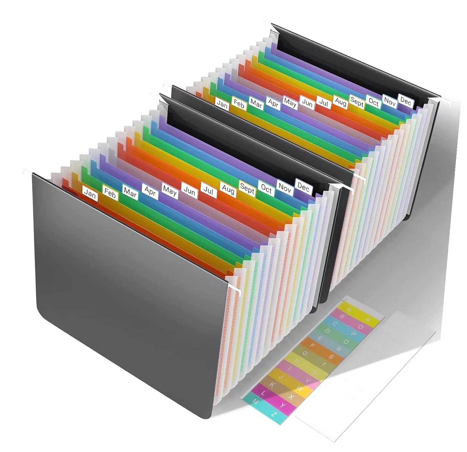 ANYWAY.GO Expanding Hanging File Folders, Plastic Expandable Hanging ...