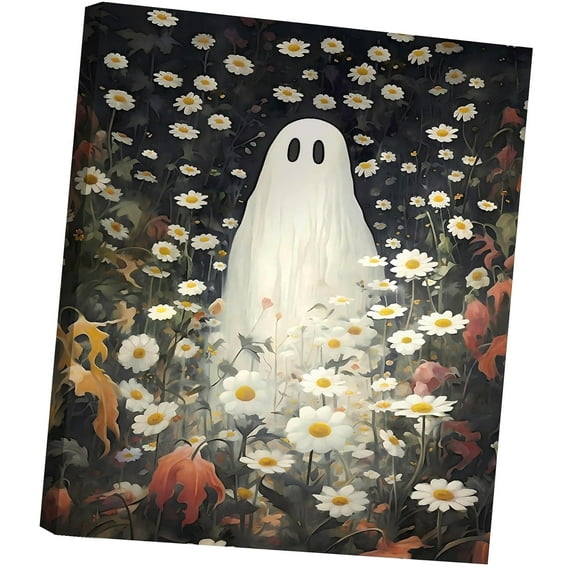 ANYWAY.GO Fall Floral Canvas Poster, Dark Romantic Spooky Wall Decor ...