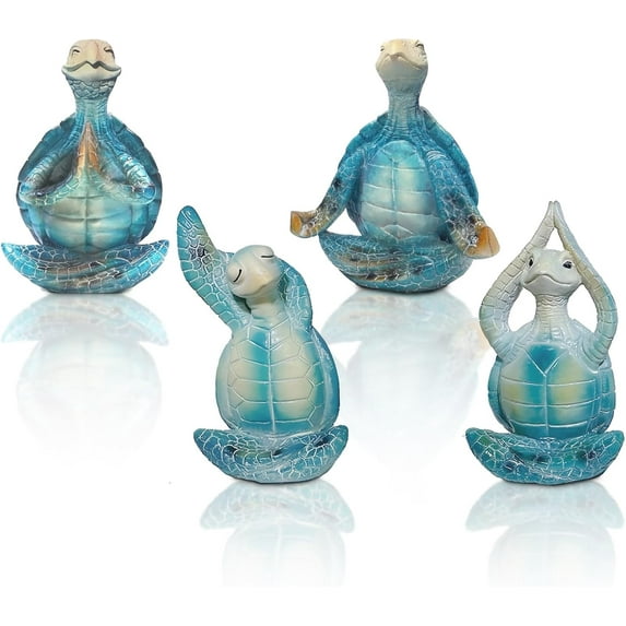 ANYWAY.GO Figurines,Meditation Zen Statue Decor Set for Bathroom Office ...
