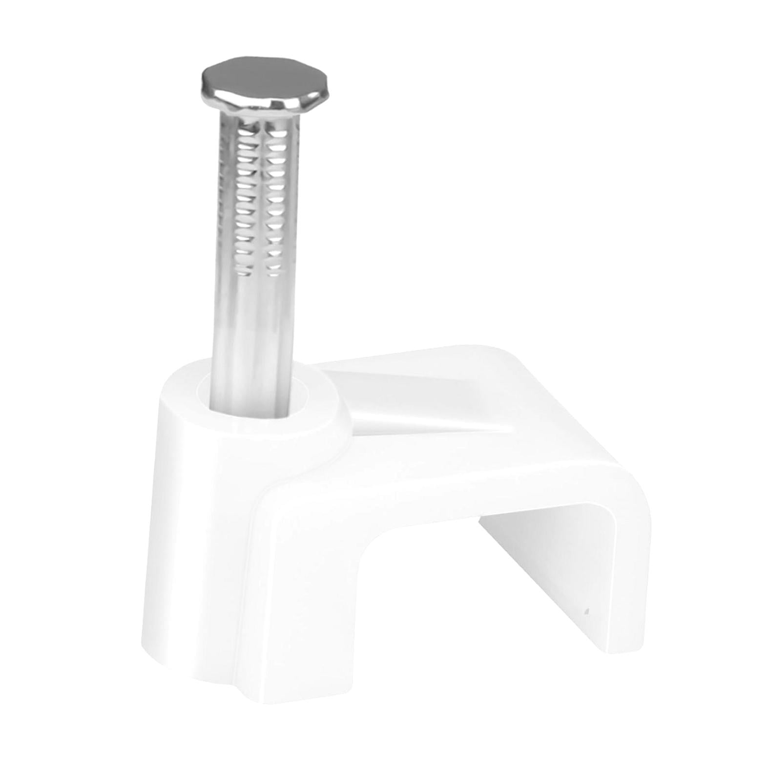 ANYWAY.GO Flat Cable Clips, 1000pcs 10mm Wire Wall Clips with Steel ...