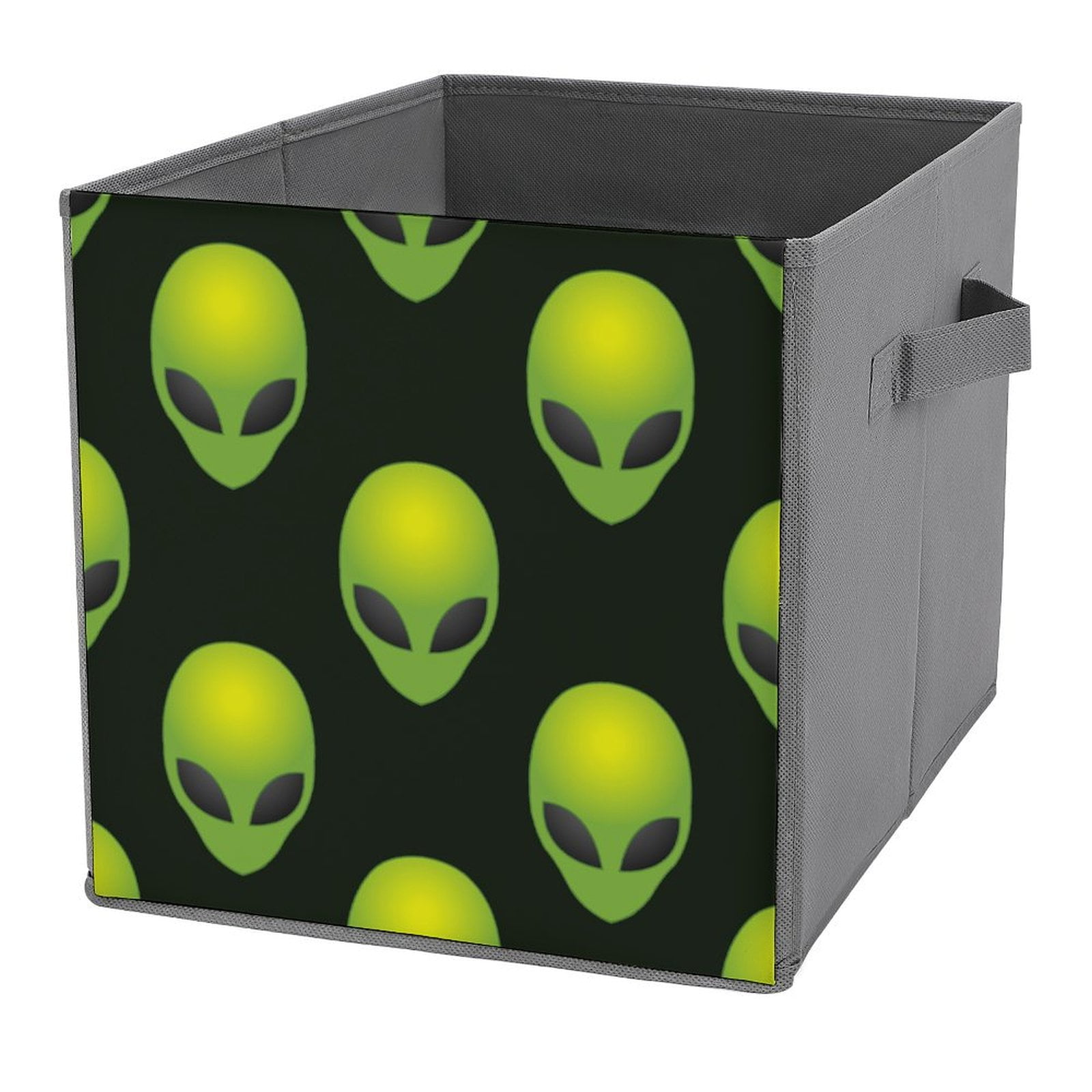 ANYWAY.GO Foldable Large Storage Box with Rope HandlesAlien Heads ...