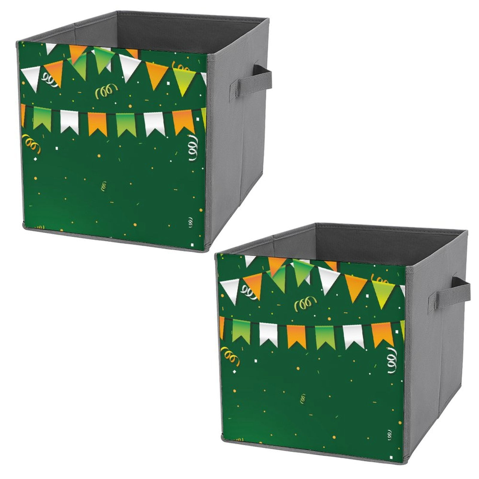 ANYWAY.GO Foldable Large Storage Box with Rope HandlesFestival Flags ...