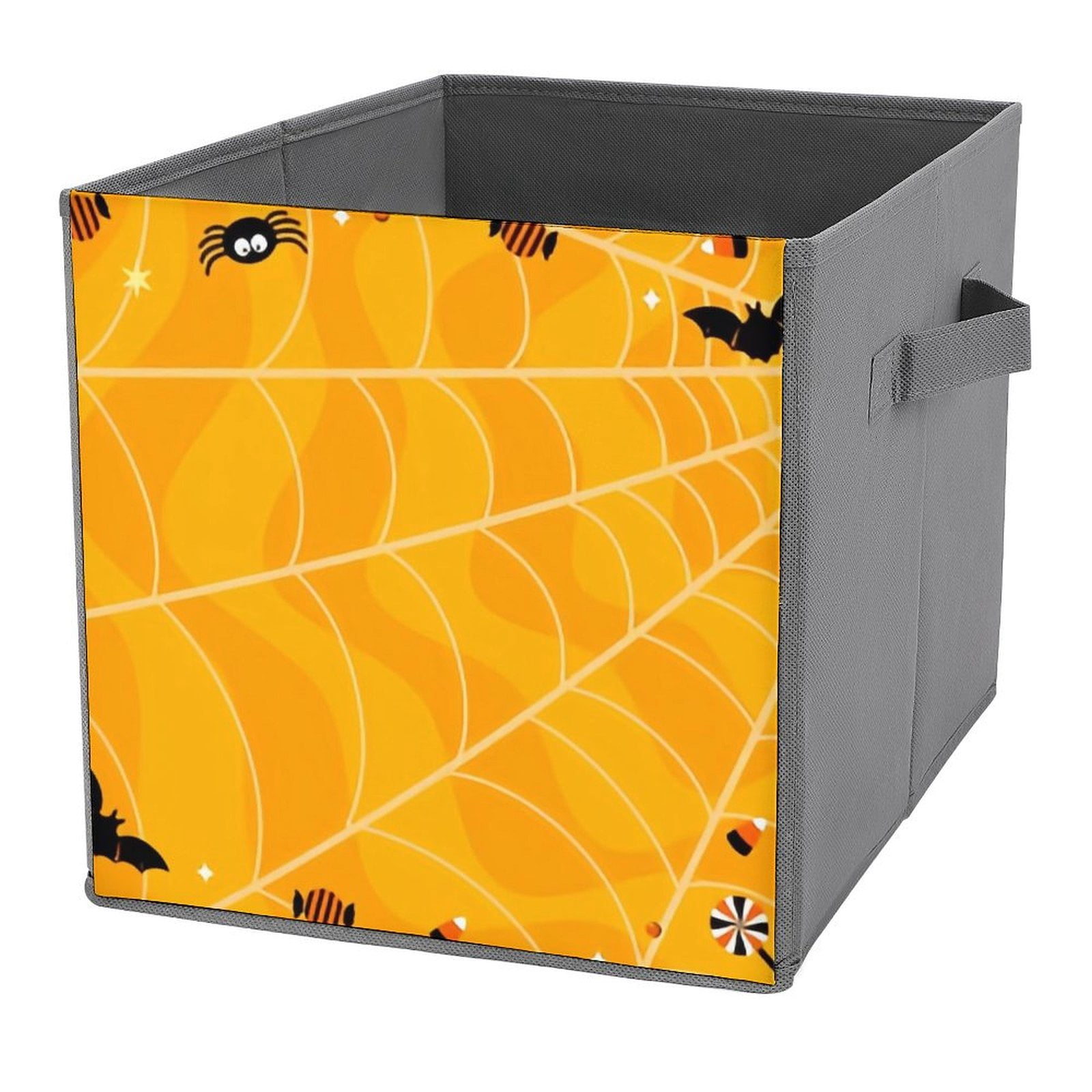 ANYWAY.GO Foldable Large Storage Box with Rope HandlesHalloween Happy ...