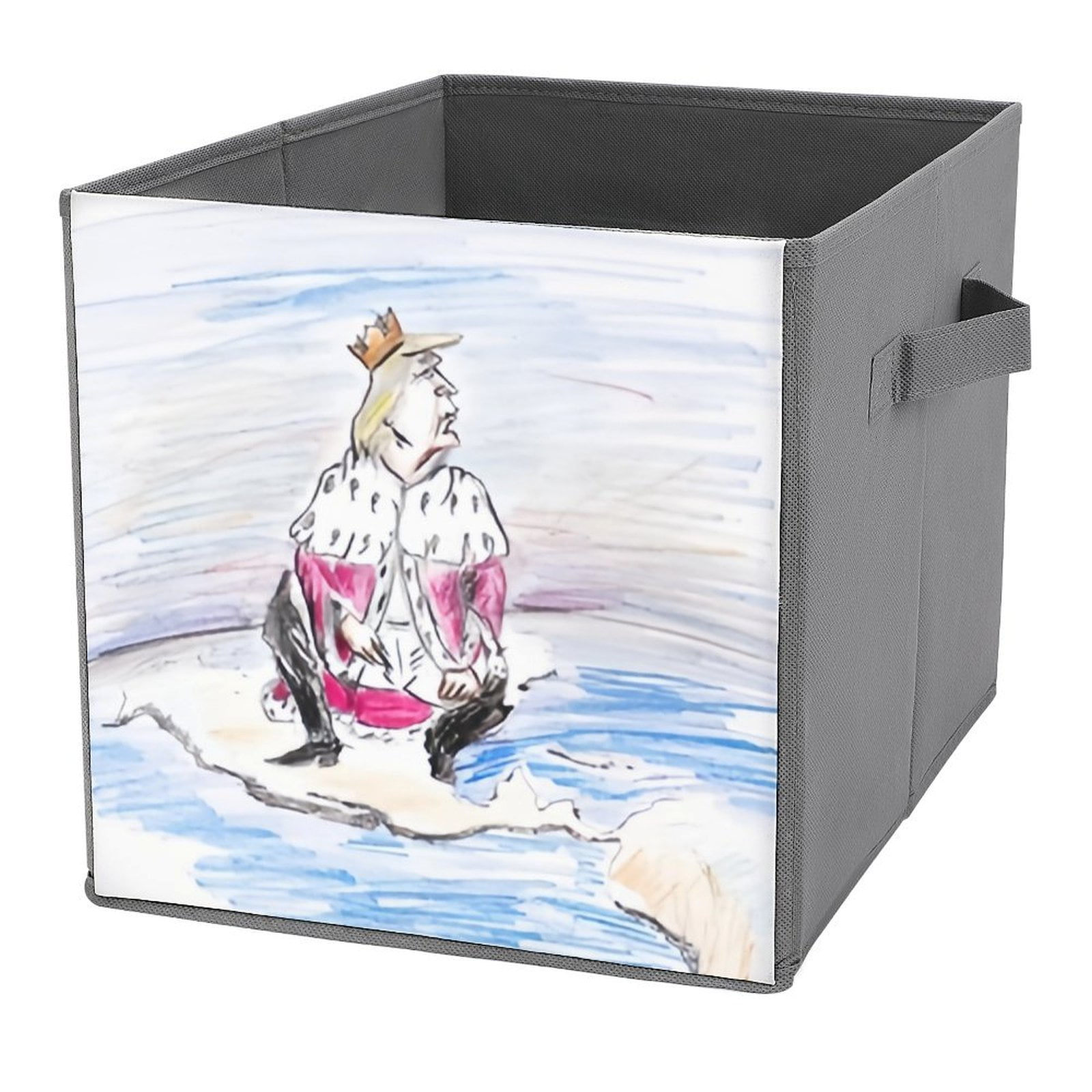 ANYWAY.GO Foldable Large Storage Box with Rope HandlesMr President ...