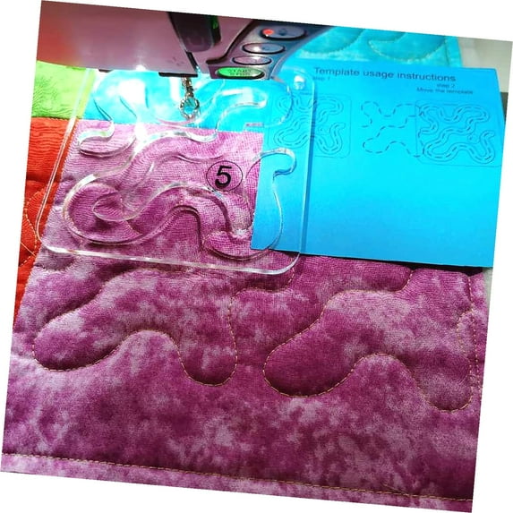 ANYWAY.GO Free Motion Quilting Template Series 5 with Quilting Frame ...
