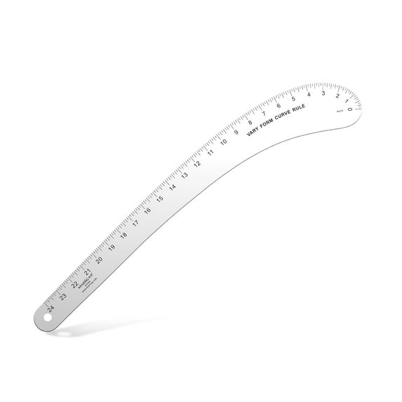 ANYWAY.GO French Curve Ruler 24 Inch Aluminum for Pattern Making ...