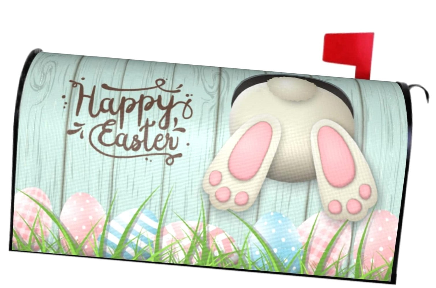 ANYWAY.GO Funny BunnyMailbox Covers Eggs Sweet Mailboxes Wraps Post ...