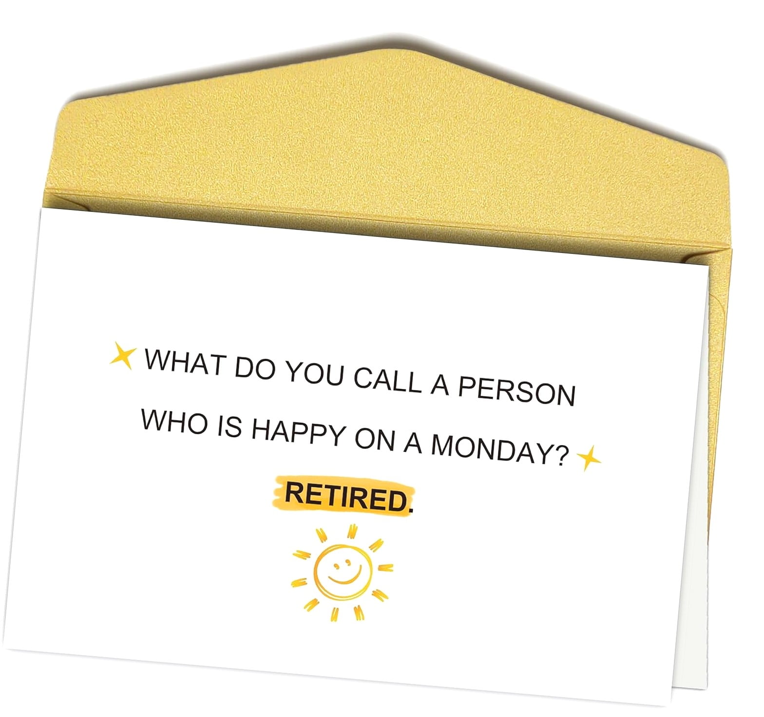 ANYWAY.GO Funny Retirement Card Humorous Congratulation Card for ...