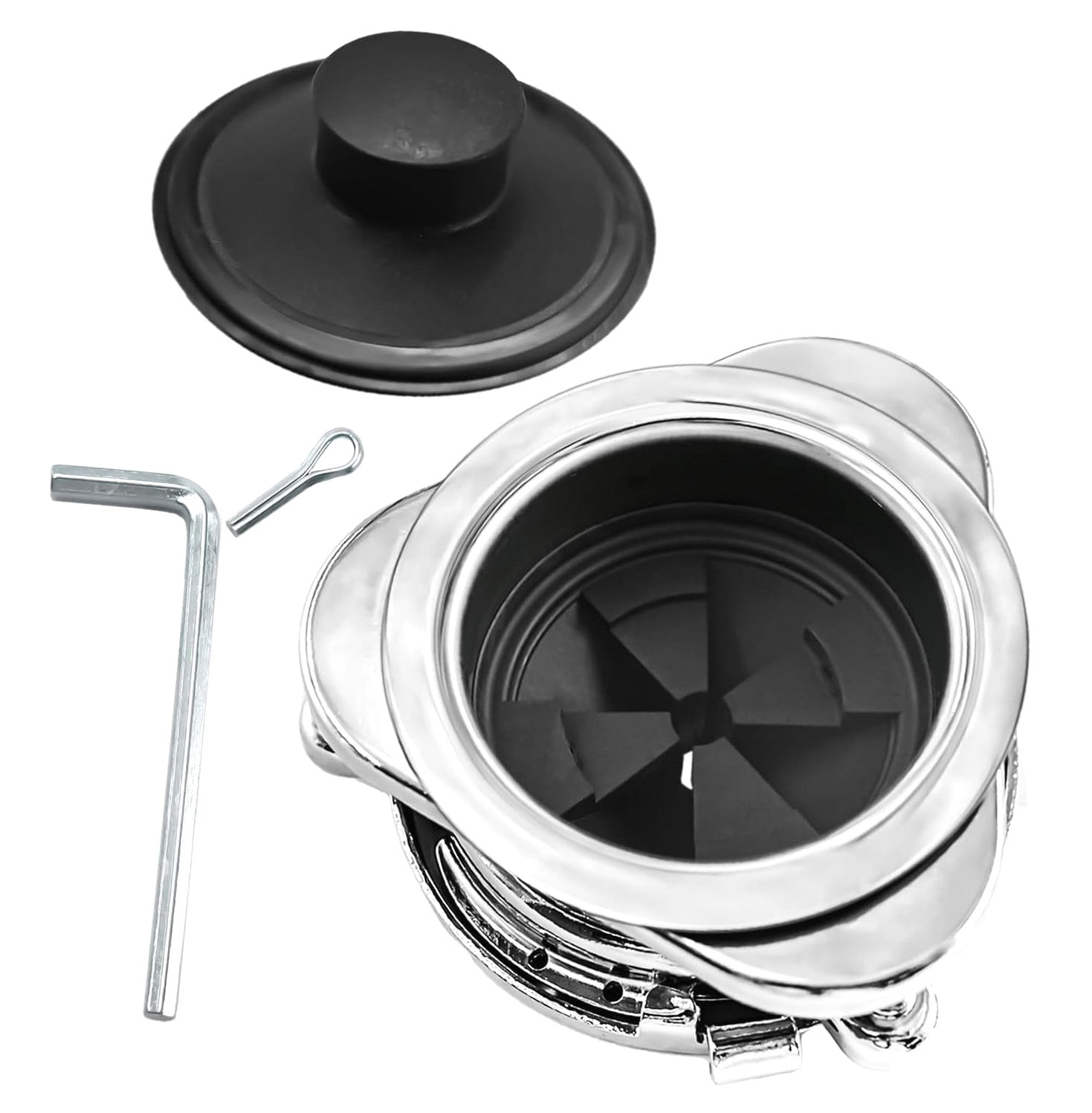 ANYWAY.GO Garbage Disposal Flange Kit and Stopper for ,3 Mount Steel ...