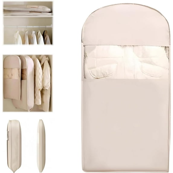 ANYWAY.GO Garment Bags for Hanging Clothes, Self-Compressing Garment ...