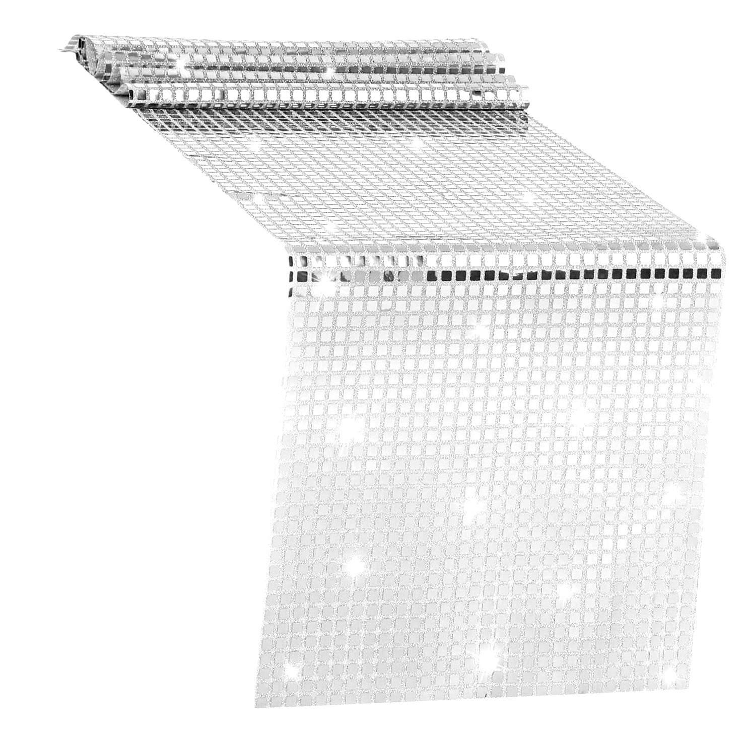 ANYWAY.GO Glitter Table Runner, 12 72 Inch Mirror Silver Table Runner ...