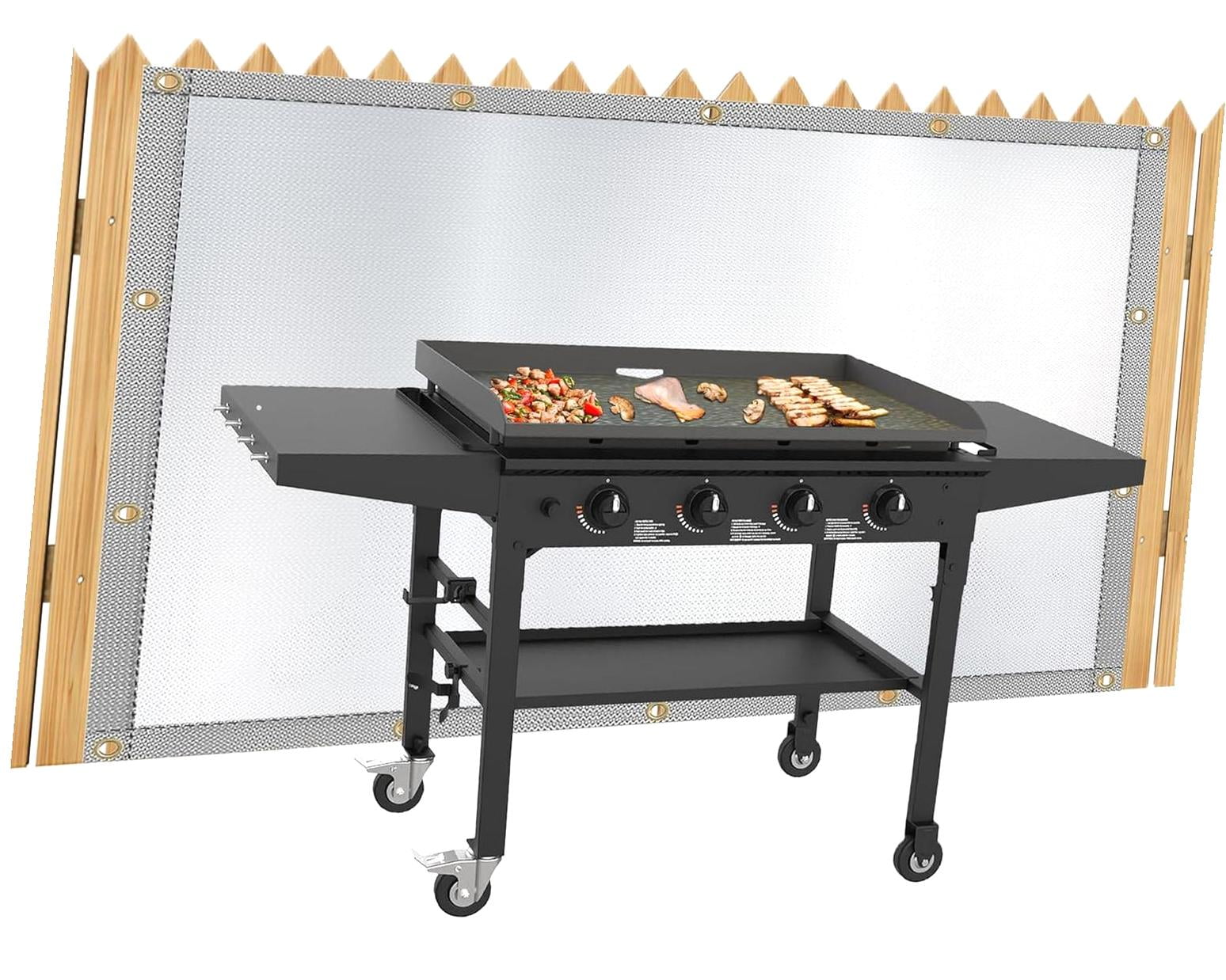 ANYWAY.GO Grill Heat , Flame-Resistant Cover and Barrier to Protect ...