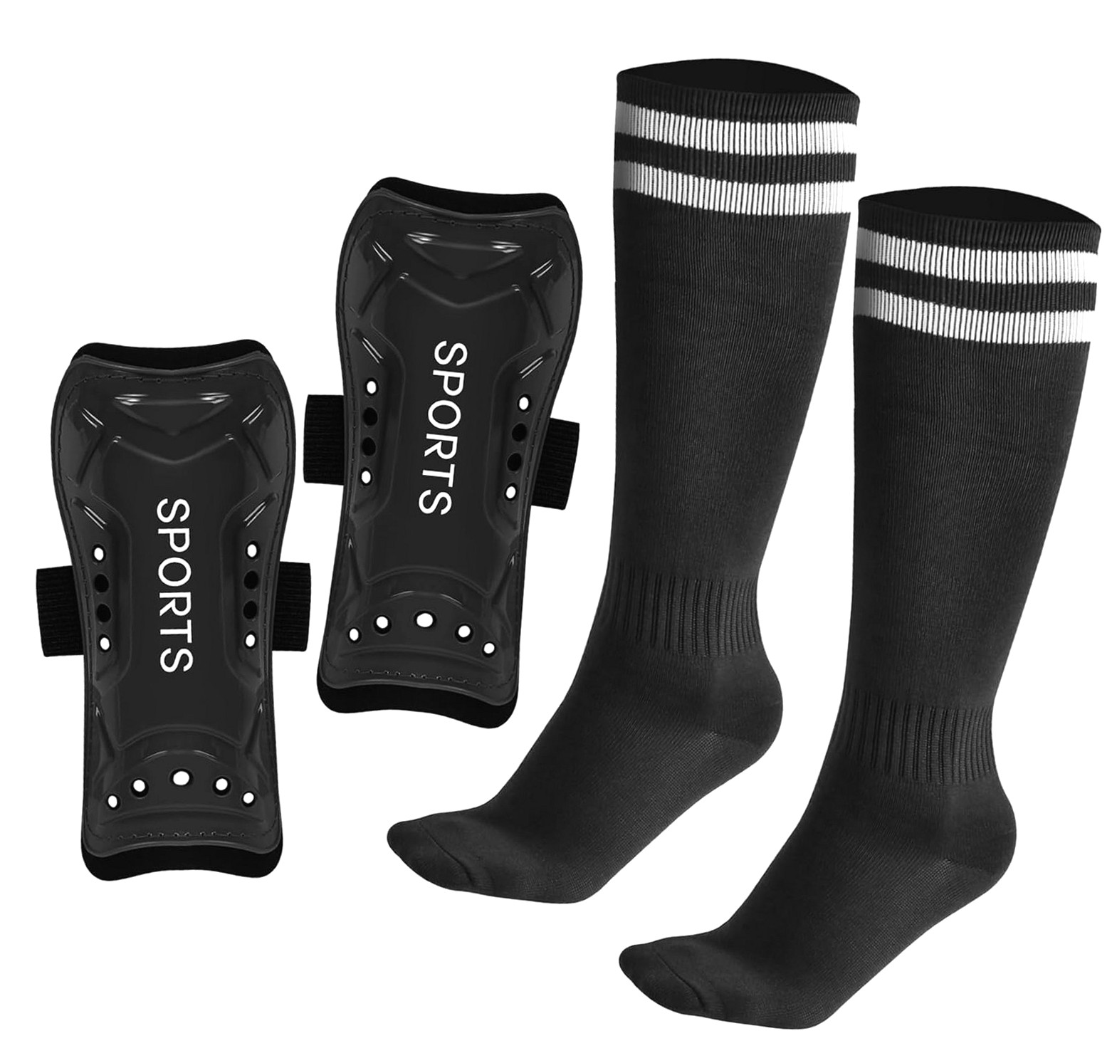 ANYWAY.GO Guards, Youth , and Calf Socks Protective Gear for 3-6 7-10 ...