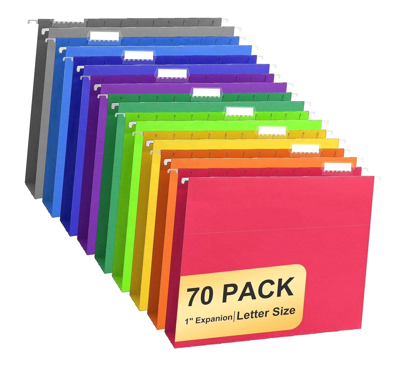 ANYWAY.GO Hanging File Folders, 50 Pack Letter Size Hanging File ...