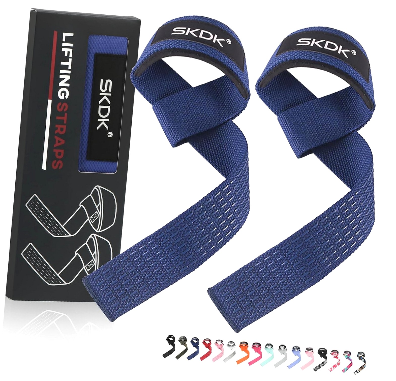 ANYWAY.GO Hard Pull Wrist Straps Grips Band-Deadlift Straps with ...