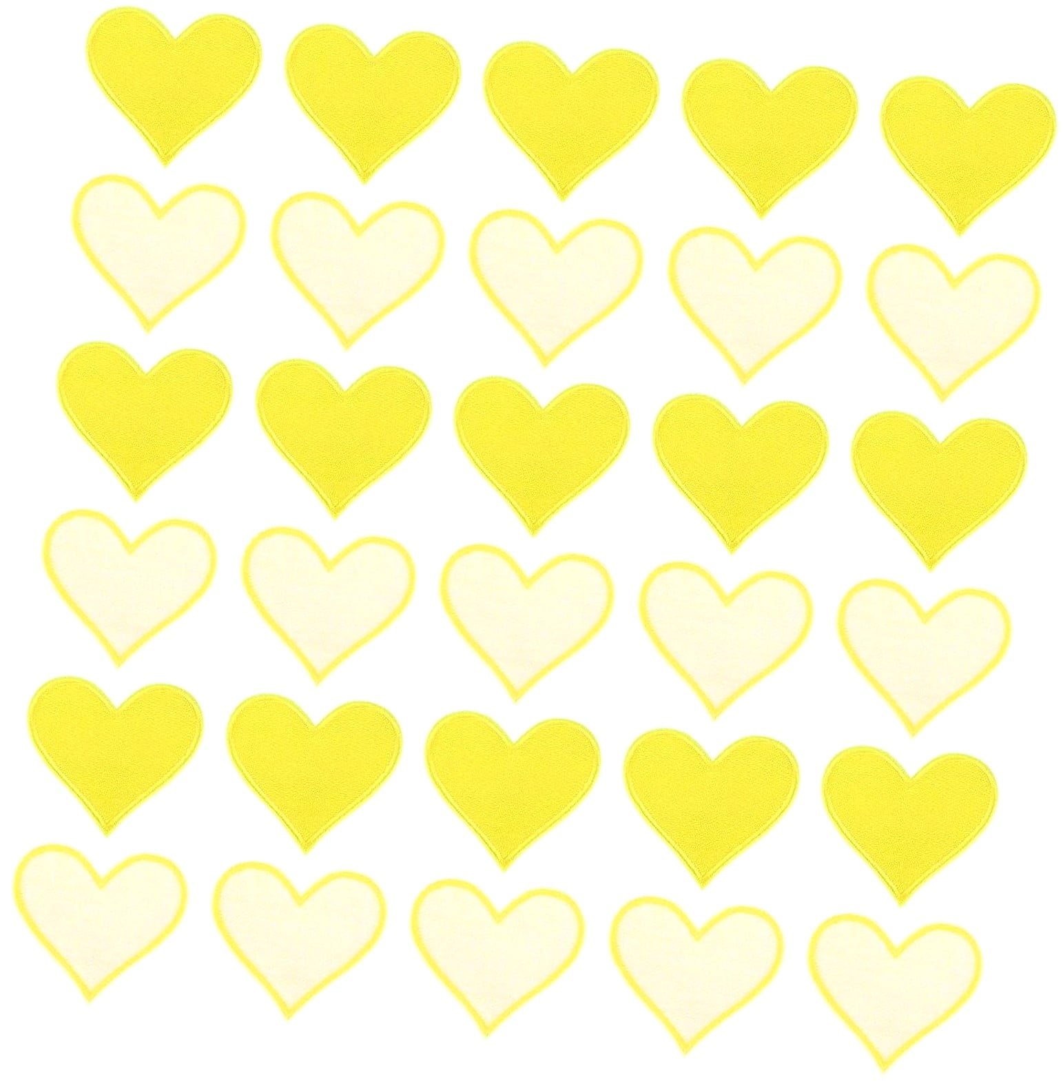 ANYWAY.GO Heart Shaped Iron Patches 6.8x7cm Embroidered Sew Patches ...