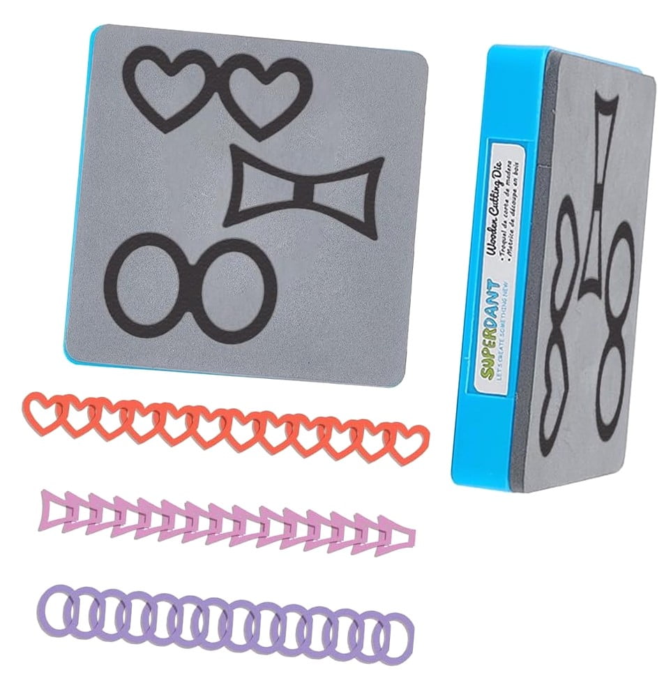 ANYWAY.GO Heart Triangle Circle Chain Bracelet Die Cutter Machine Craft ...