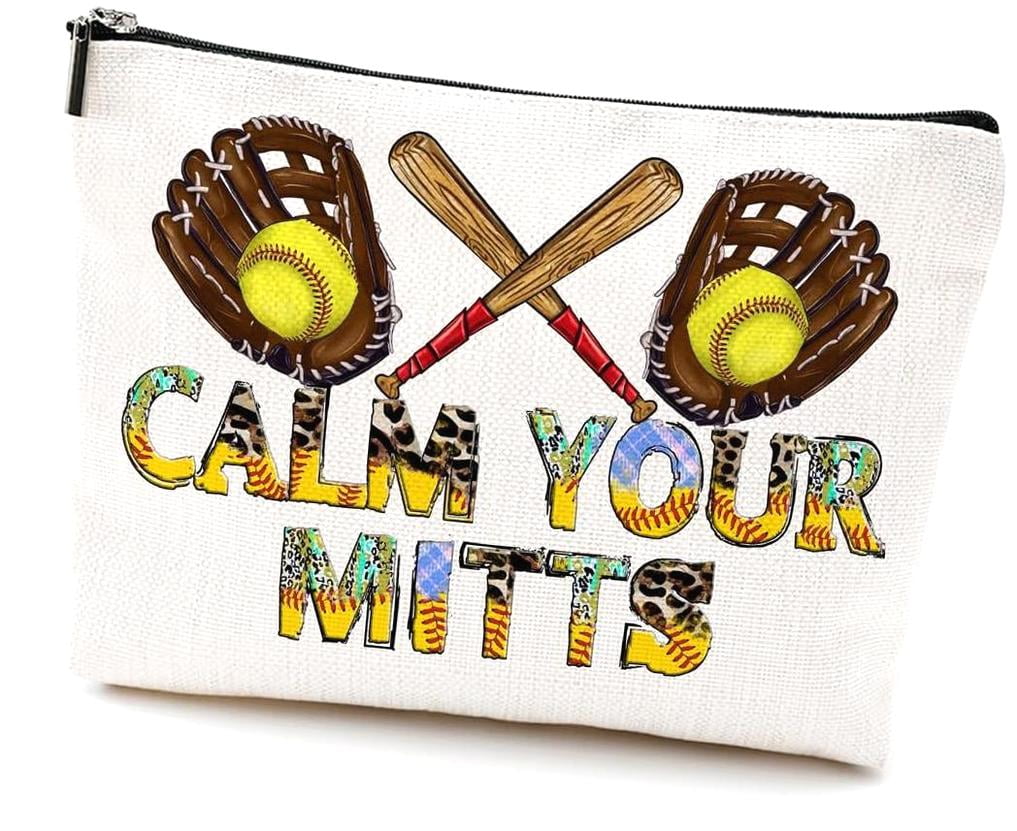 ANYWAY.GO Humorous Softball Makeup Bag for Girls, Sports Themed ...
