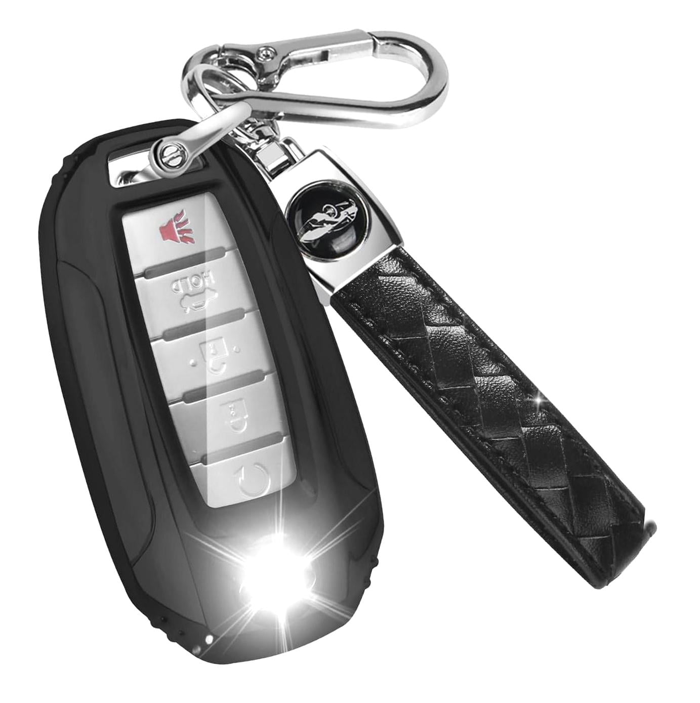 ANYWAY.GO Infiniti Key Fob Cover with Keychain, 3 4 5 Button Car Key ...