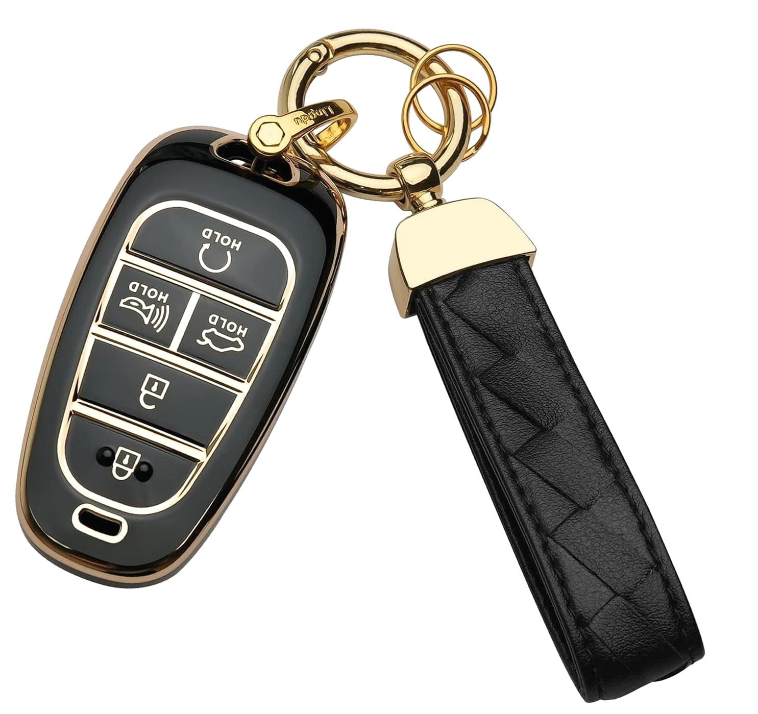 ANYWAY.GO Key Fob Cover Keychain with 2021-2022 Sonata Nexo Santa Fe ...