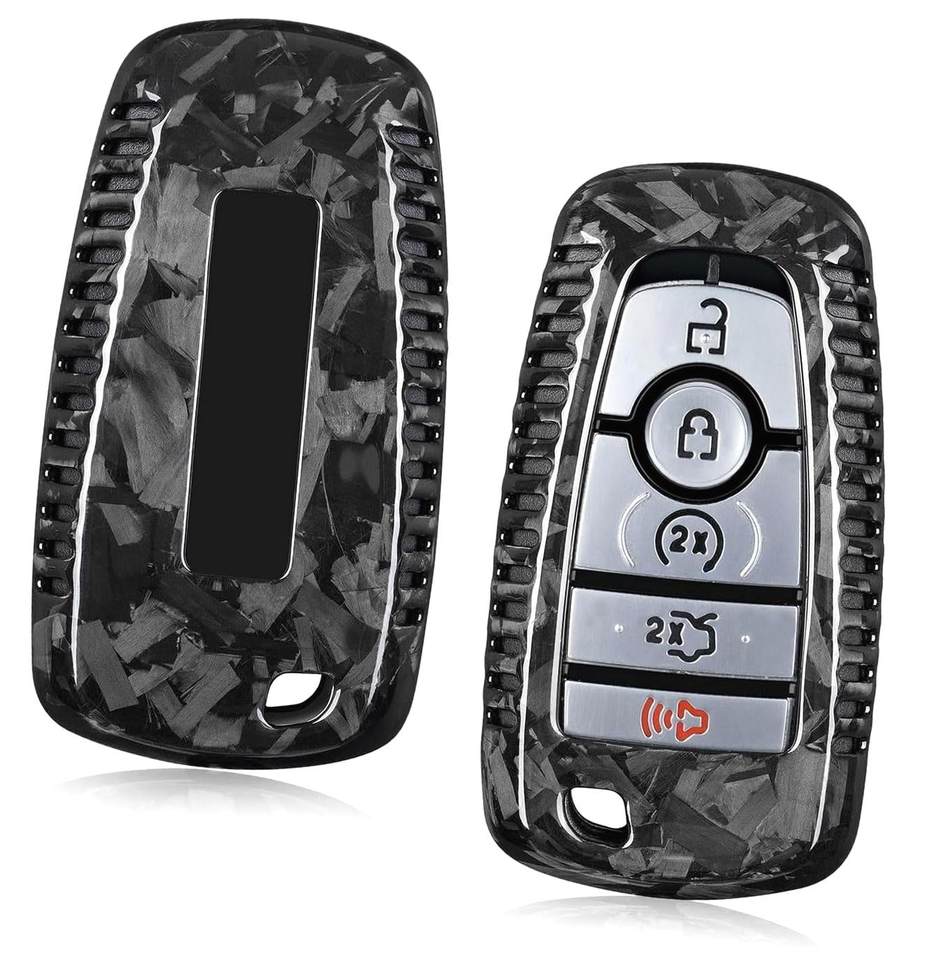 ANYWAY.GO Key Fob Cover with Raptor Bronco, Genuine Forged Carbon Fiber ...