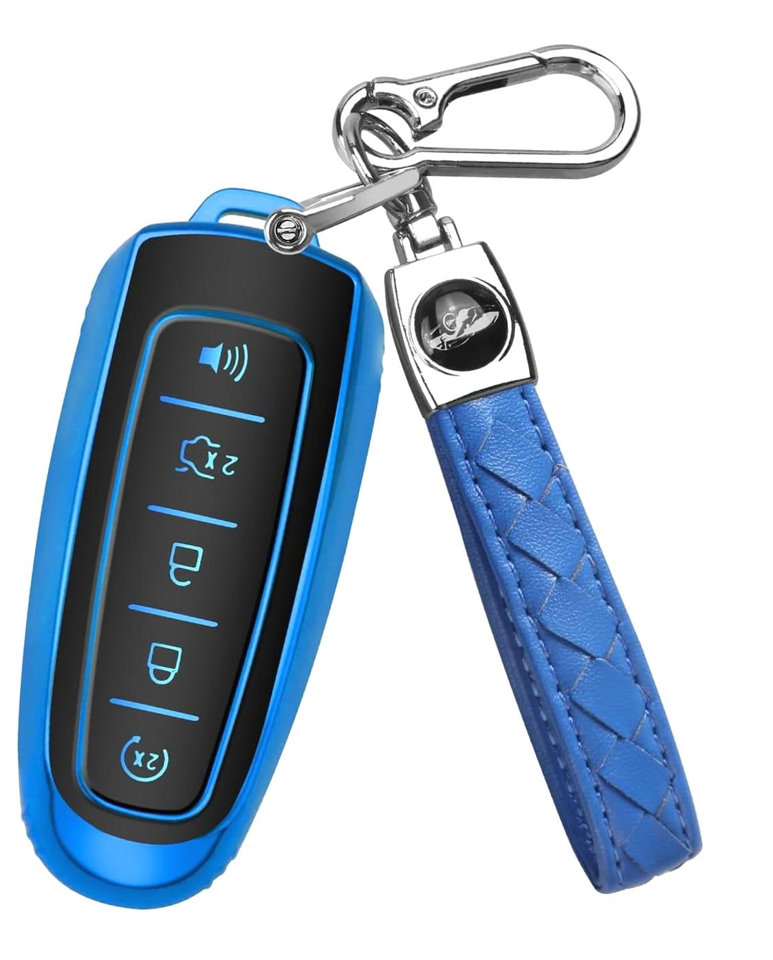 ANYWAY.GO Key Fob Cover, Soft TPU Car Key Case Protector with Keychain ...