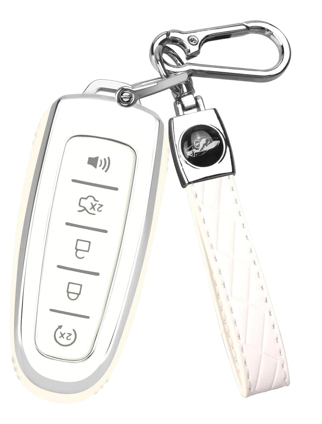 ANYWAY.GO Key Fob Cover, Soft TPU Car Key Case Protector with Keychain ...