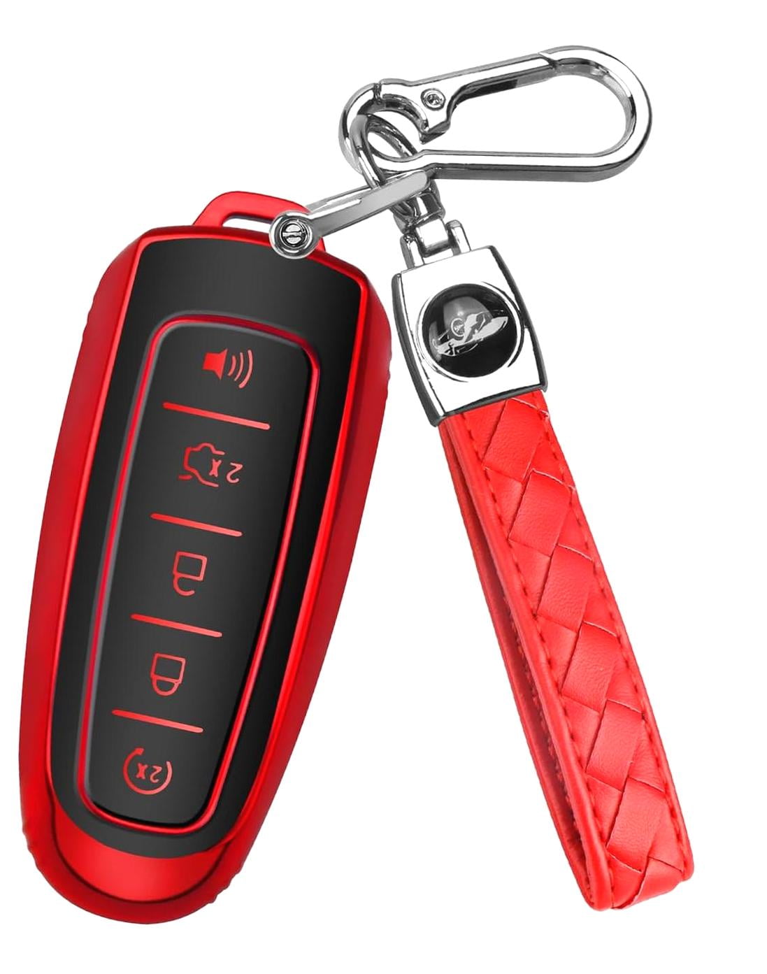 ANYWAY.GO Key Fob Cover, Soft TPU Car Key Case Protector with Keychain ...