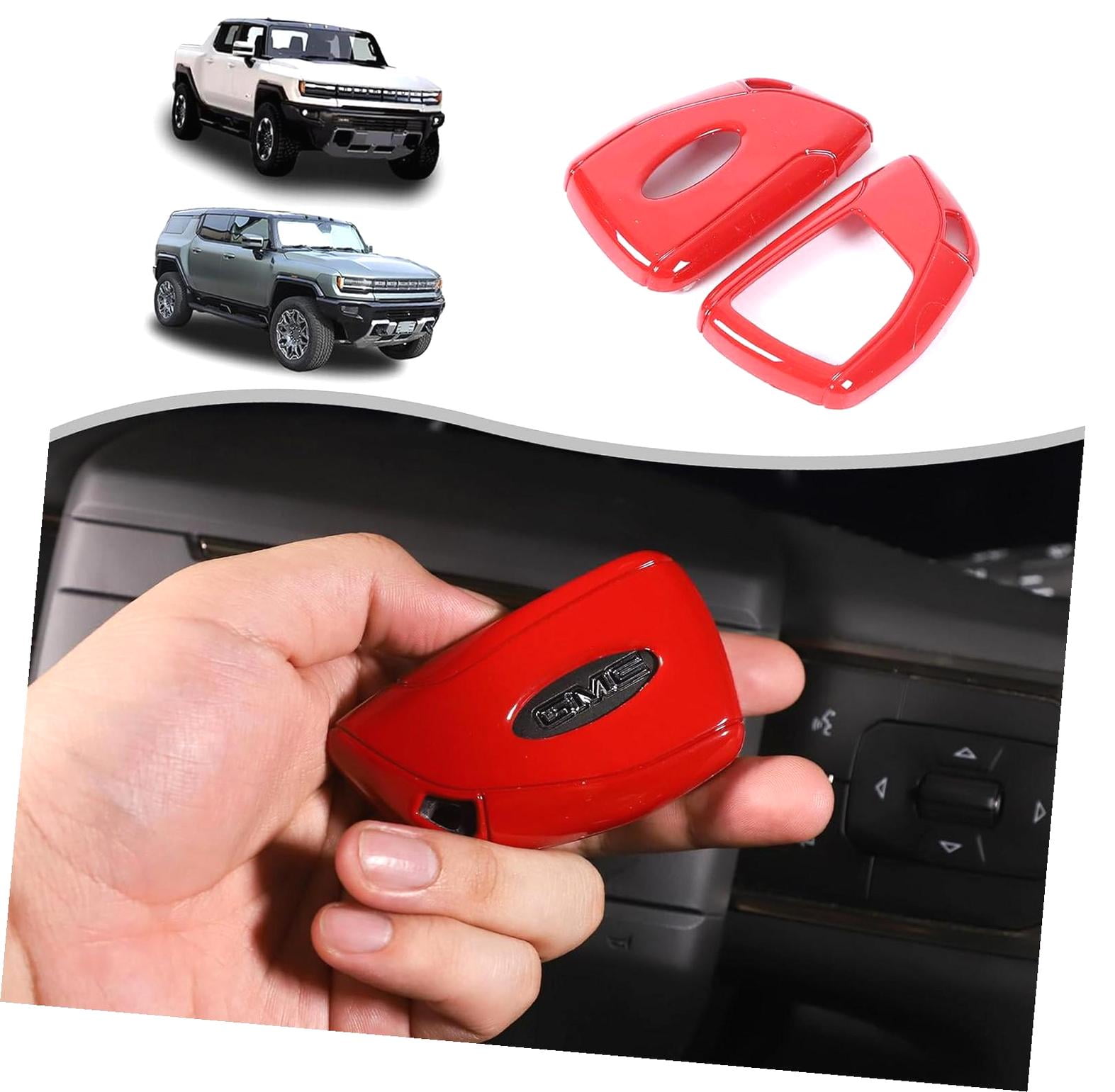 ANYWAY.GO Key Fob Cover for Hummer EV Key Fob Cover Case Shell with ...