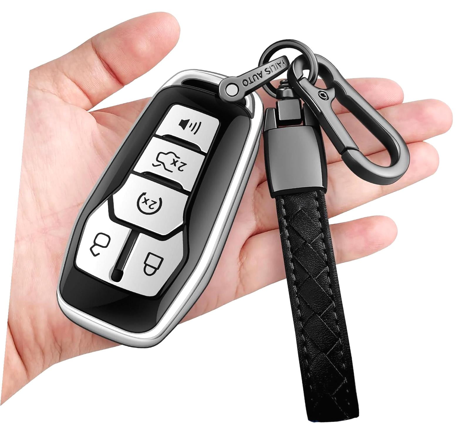 ANYWAY.GO Key Fob Cover with Keychain, Soft Full Protection Key Shell ...