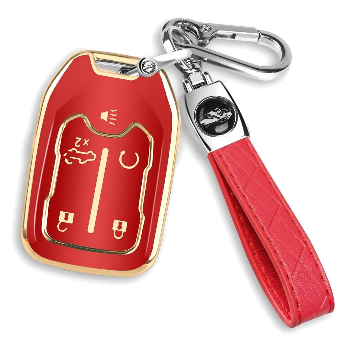 ANYWAY.GO Key Fob Cover with Keychain, with Chevy Silverado and Terrain ...