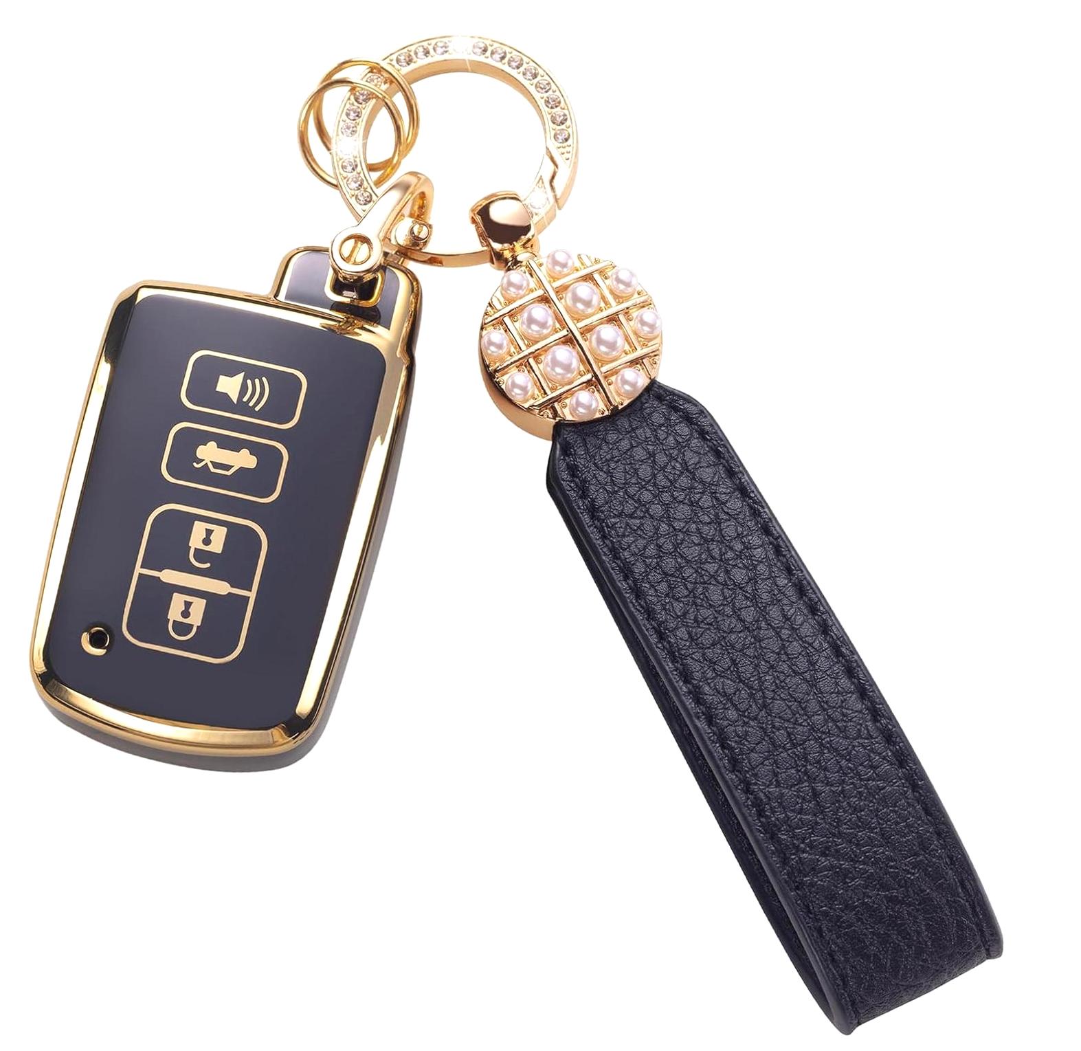 ANYWAY.GO Key Fob Cover with Leather Lanyard, Protective Shell for ...