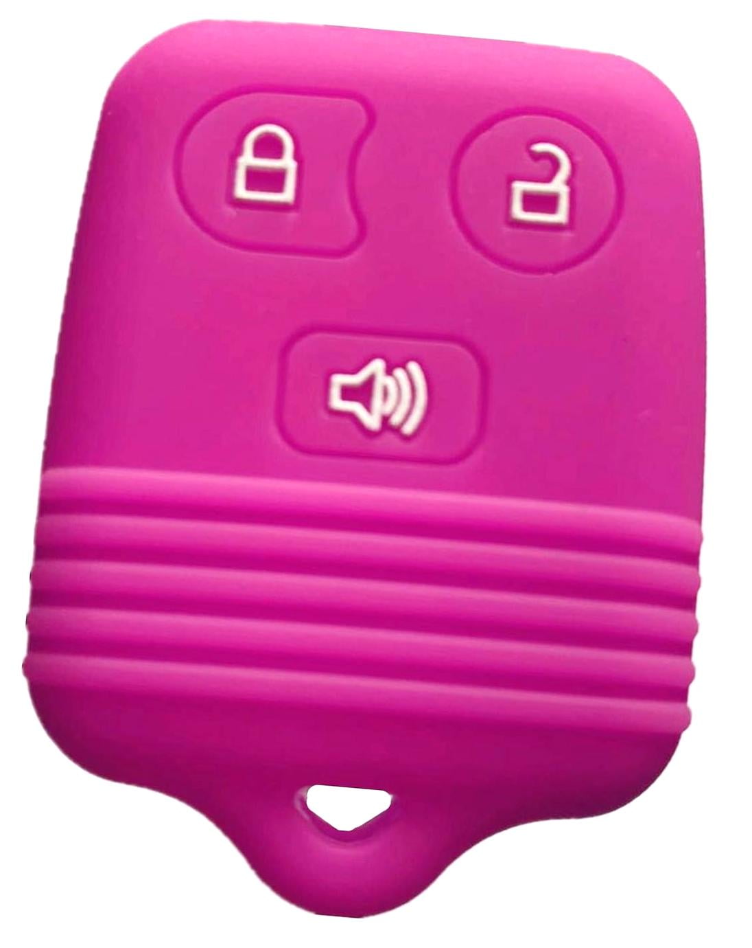 ANYWAY.GO Key Fob Protector: 3-Button Silicone Car Key Shell with Edge ...